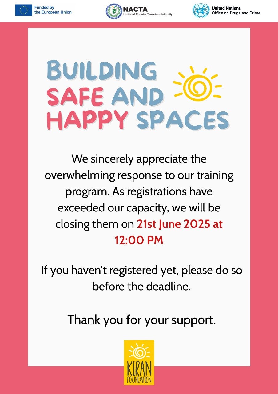 Building Safe and Happy Spaces – Kiran Foundation